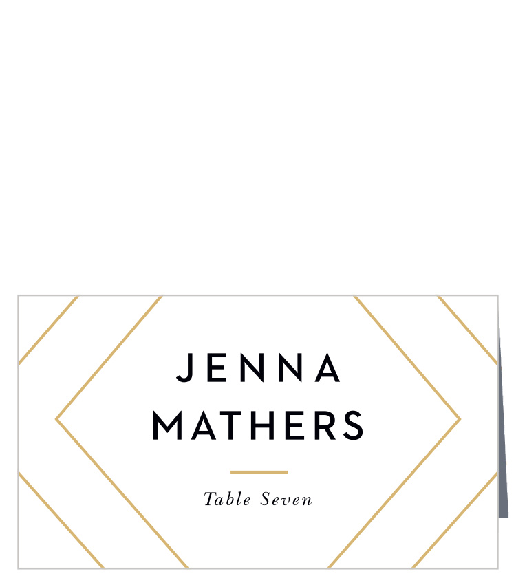 Modern Geometry Wedding Programs by Basic Invite