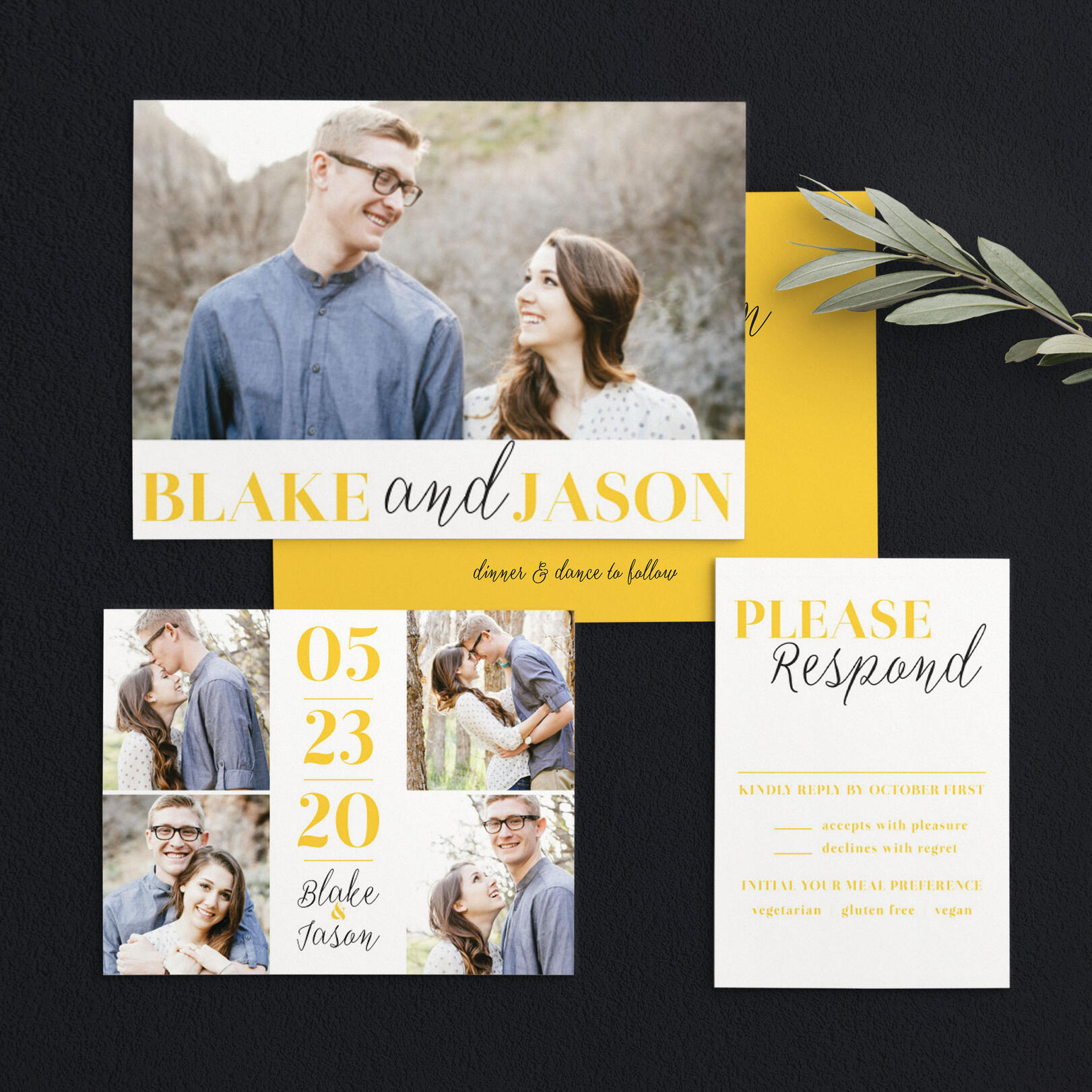 Bold Day Wedding Invitations by Basic Invite