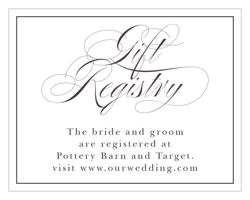 Scripted Love Registry Cards by Basic Invite