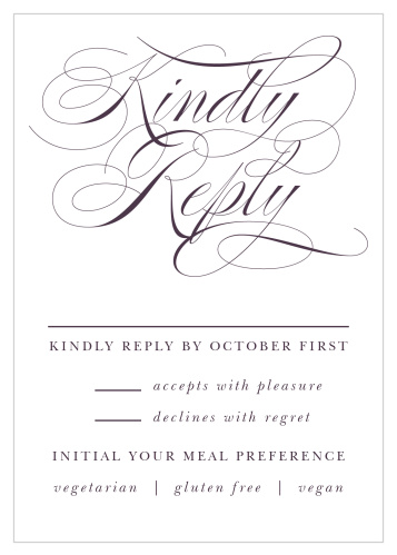 Scripted Love Wedding Invitations by Basic Invite