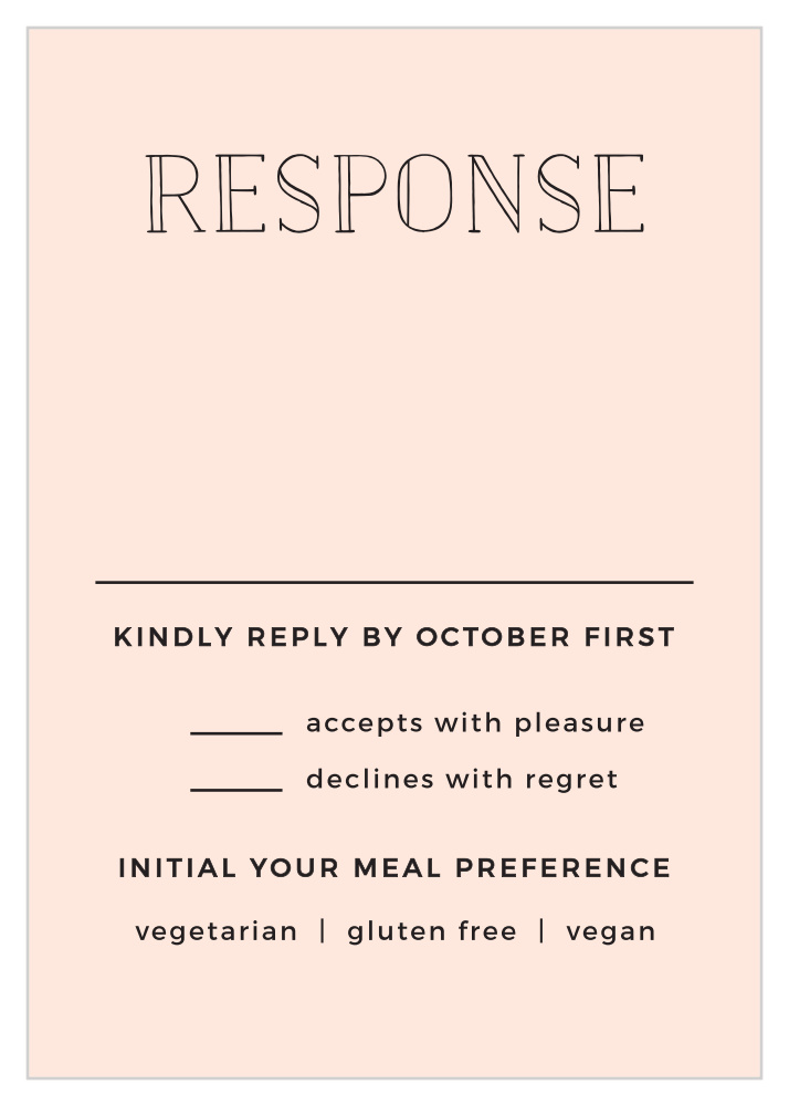 Photographic Love Response Cards by Basic Invite