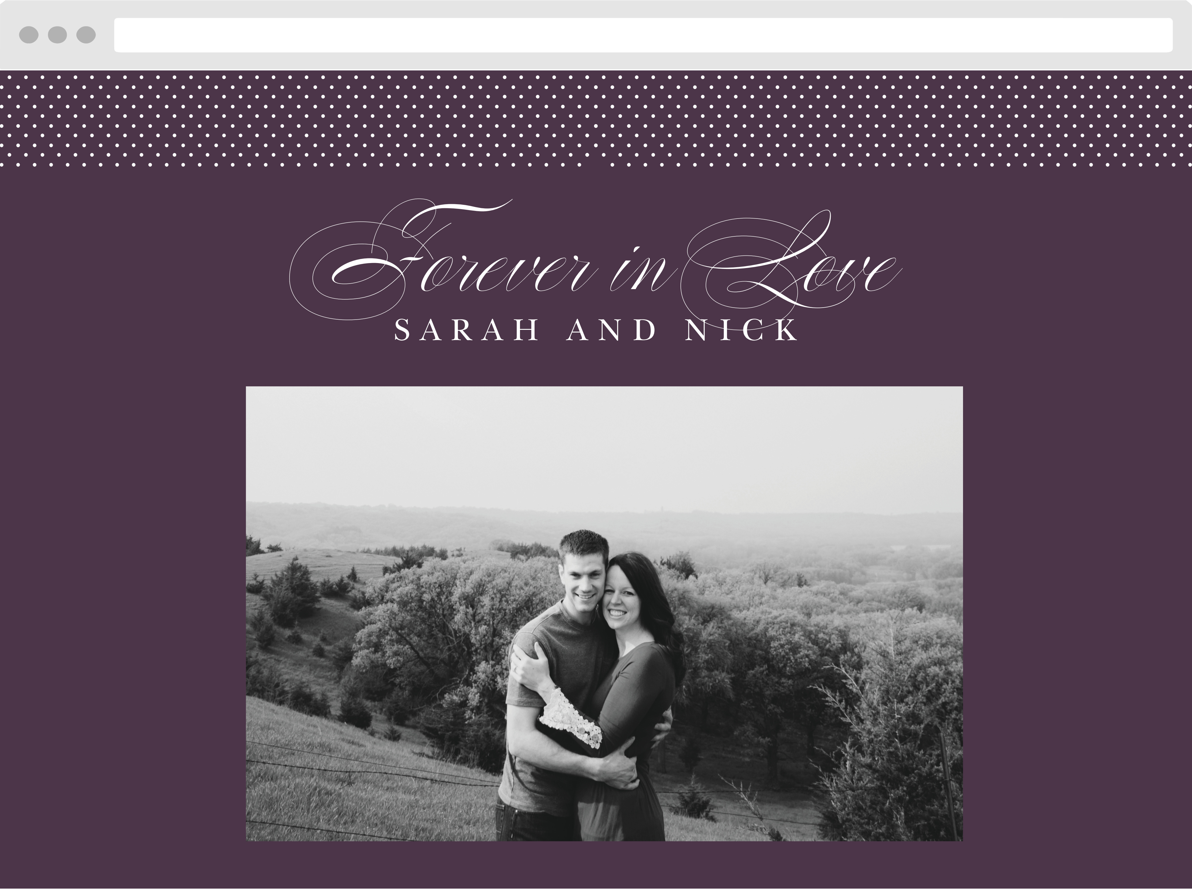 Scripted Love Wedding Website by Basic Invite