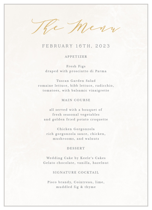Pure Simple Lines Wedding Programs by Basic Invite