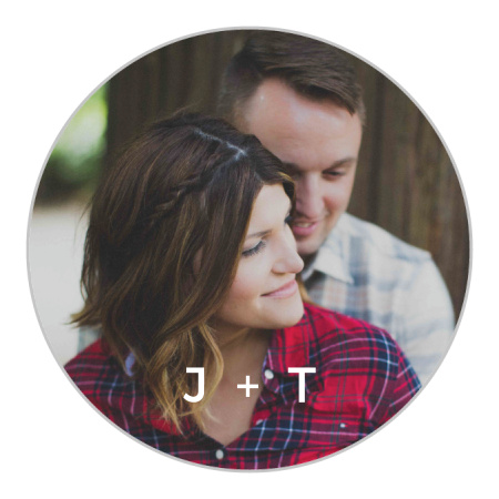Charming Chalkboard Wedding Stickers by Basic Invite