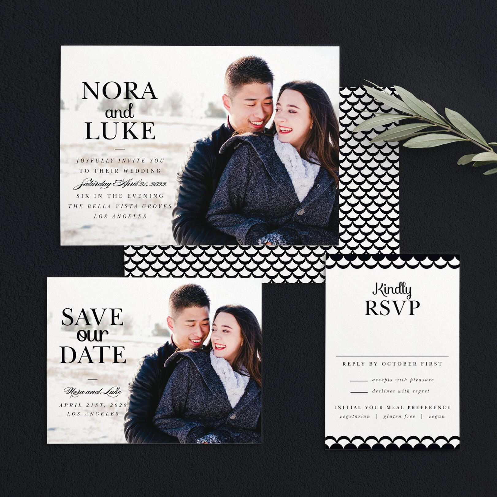 Luxe Type Save the Date Magnets by Basic Invite