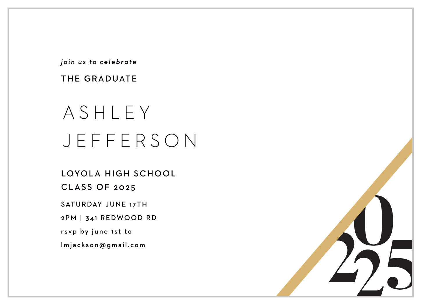Corner Year Graduation Invitations by BasicInvite.com