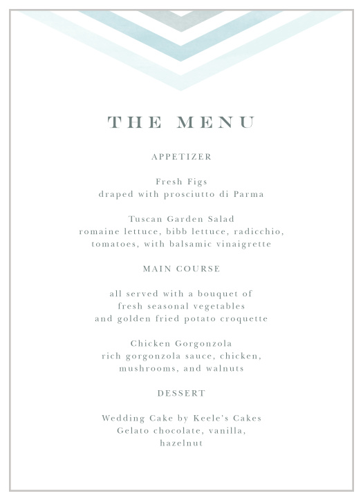 Chevron Arrow Wedding Programs by Basic Invite