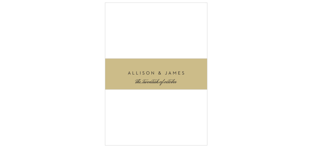 Gilded Leaves Wedding Invitations by Basic Invite