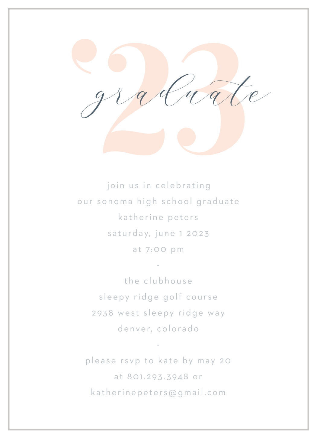 Stacked Memories Graduation Invitations by Basic Invite