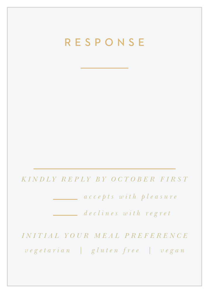 Minimal Band Response Cards by Basic Invite