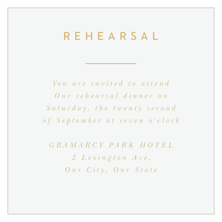 Minimal Band Rehearsal Cards by Basic Invite