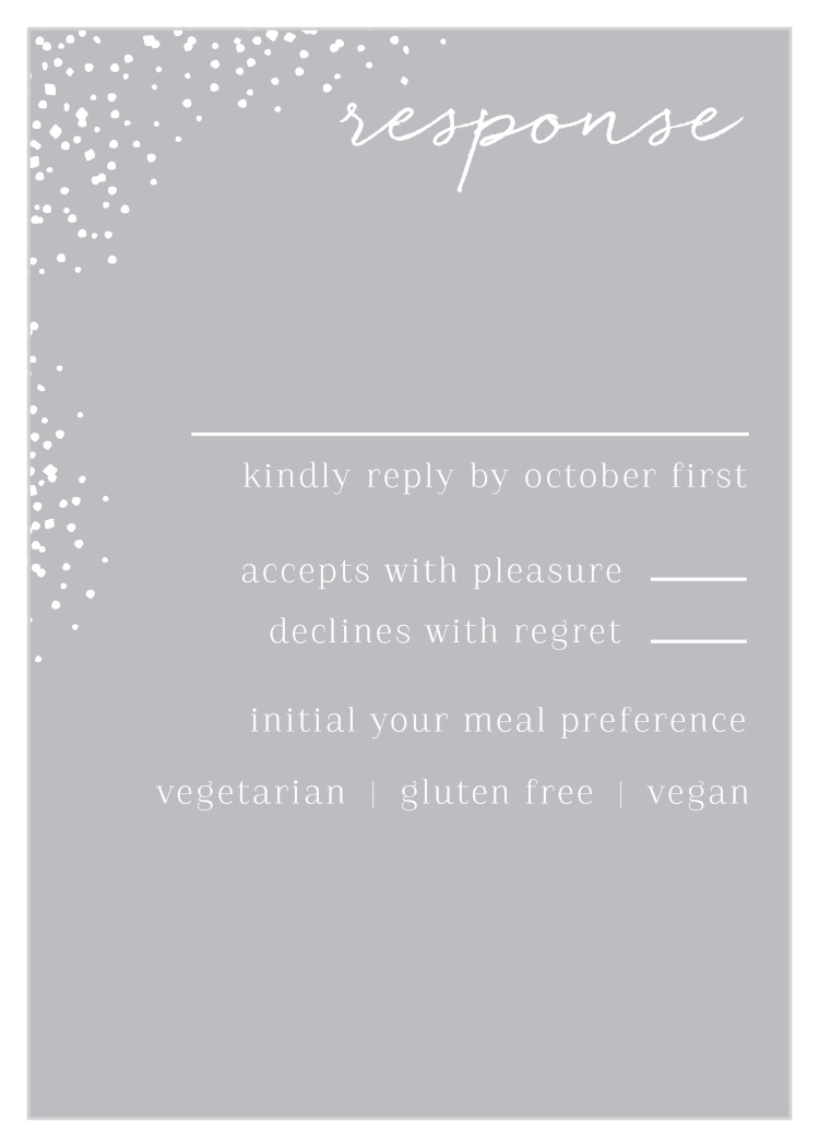 Modern Scrapbook Response Cards by Basic Invite