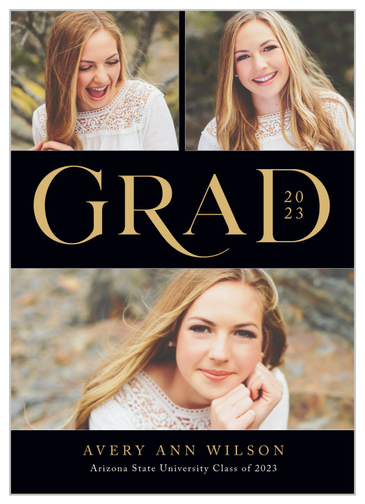 Mod Grad Graduation Thank You Cards by Basic Invite