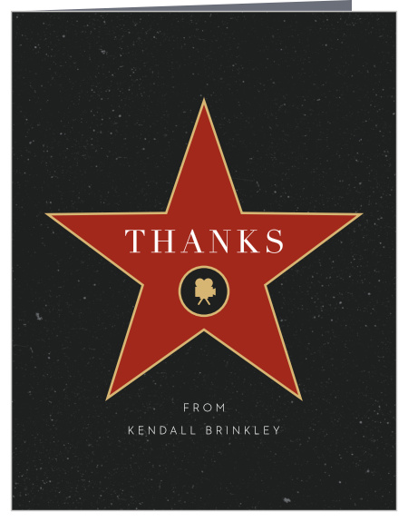 Star Thank You Cards - Match Your Color & Style Free!