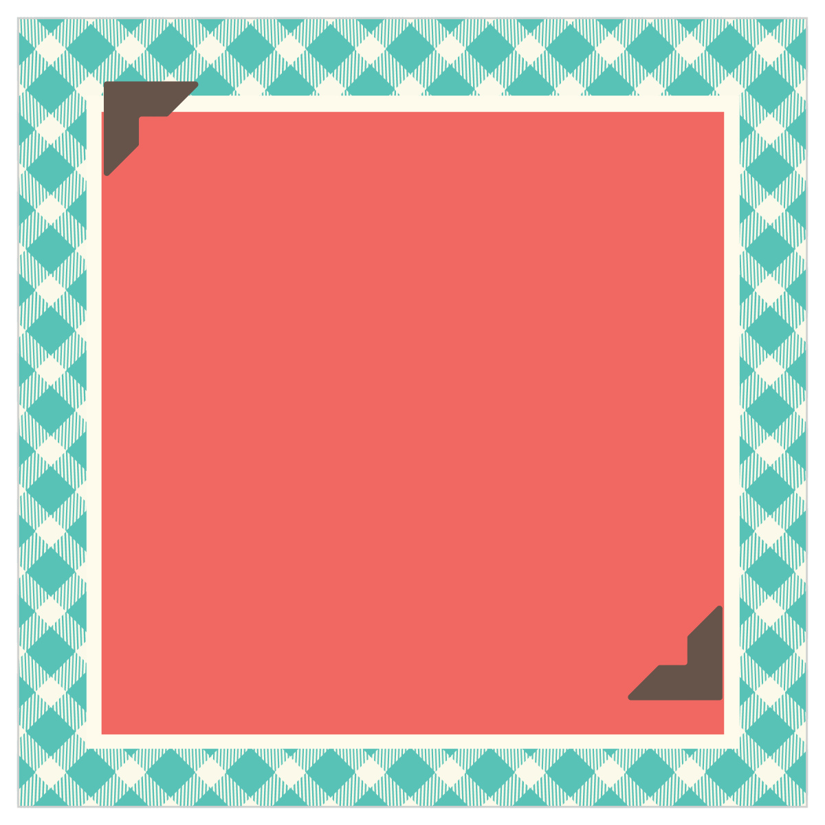 Timeless Plaid Scrapbook Wedding Menu