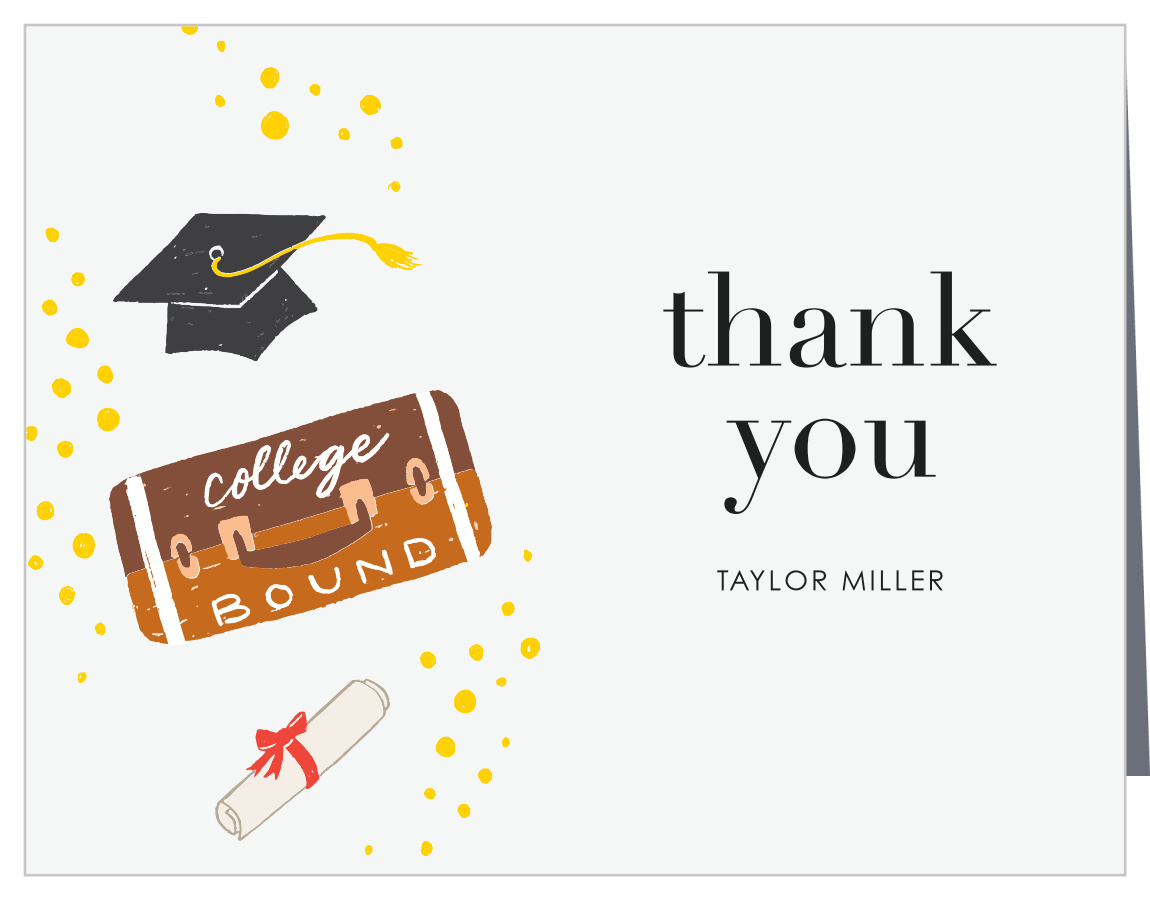 Trunk Celebration Graduation Thank You Cards by Basic Invite