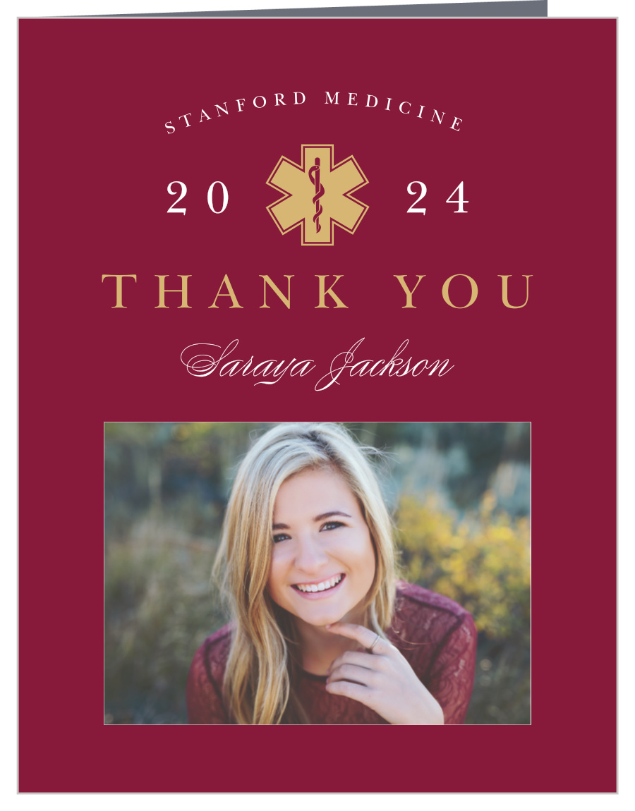 EMT Paramedic Graduation Thank You Cards by Basic Invite