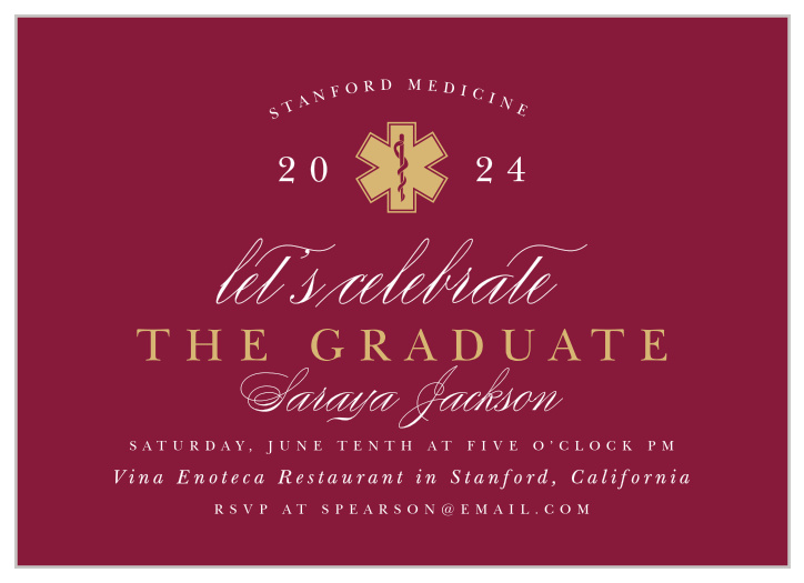 Paramedic Graduation Announcements & Invitations - Match Your Color ...
