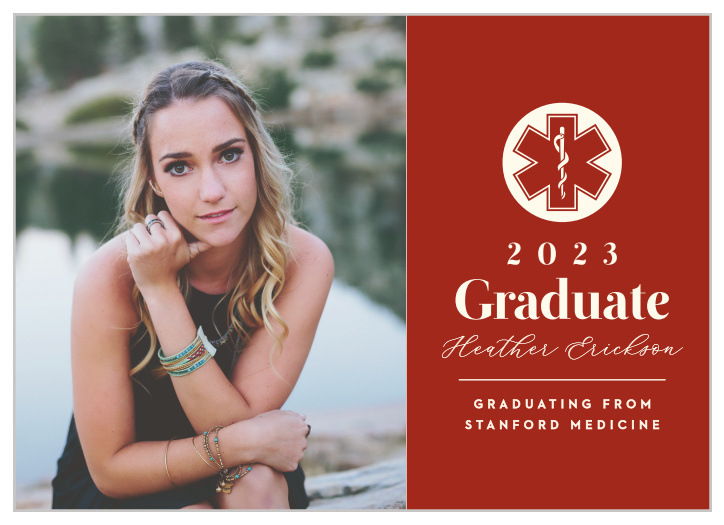 Paramedic Graduation Announcements & Invitations - Match Your Color ...