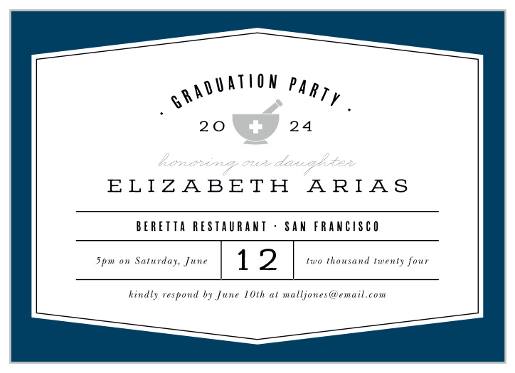 Pharmacy Graduation Announcements & Invitations - Match Your Color ...