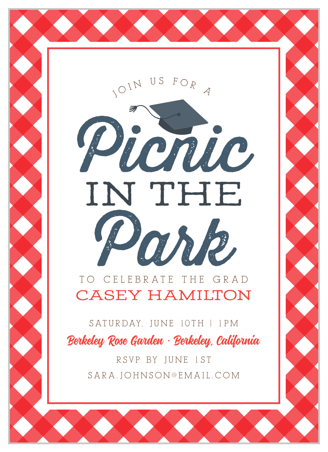 Graduation Picnic Graduation Invitations by Basic Invite