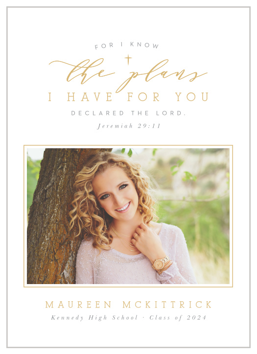 Religious Plans Graduation Invitations by Basic Invite
