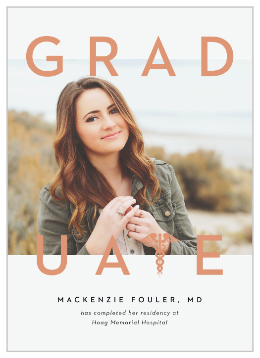 Medical Resident Graduation Thank You Cards by Basic Invite