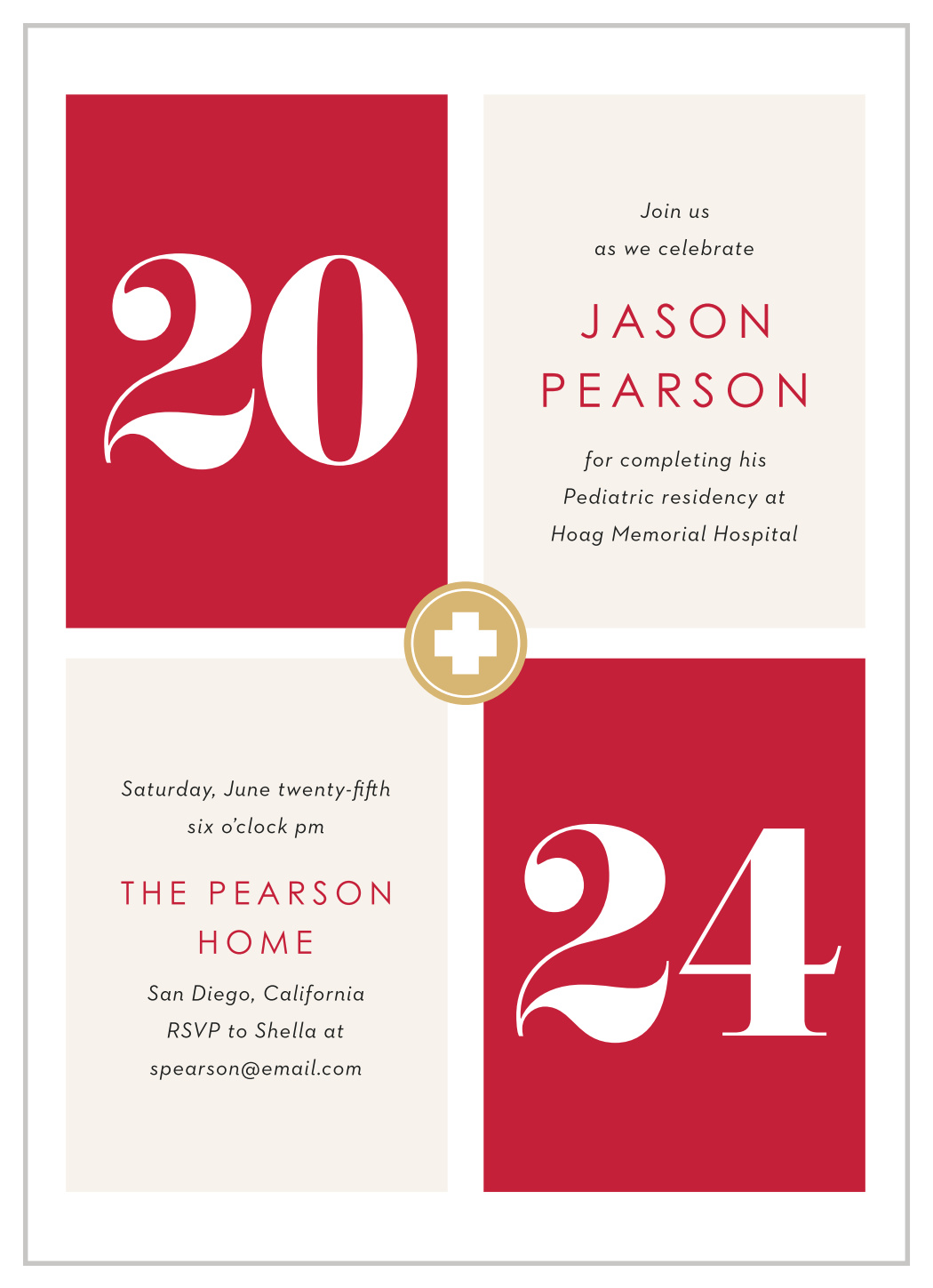 Medical Residency Graduation Invitations by Basic Invite