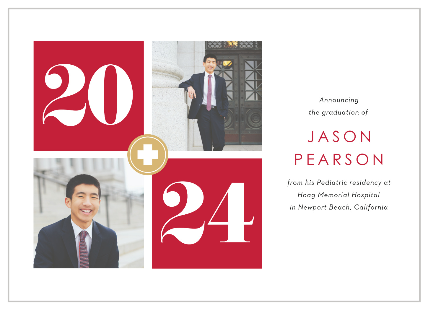 Medical Residency Graduation Announcements by Basic Invite