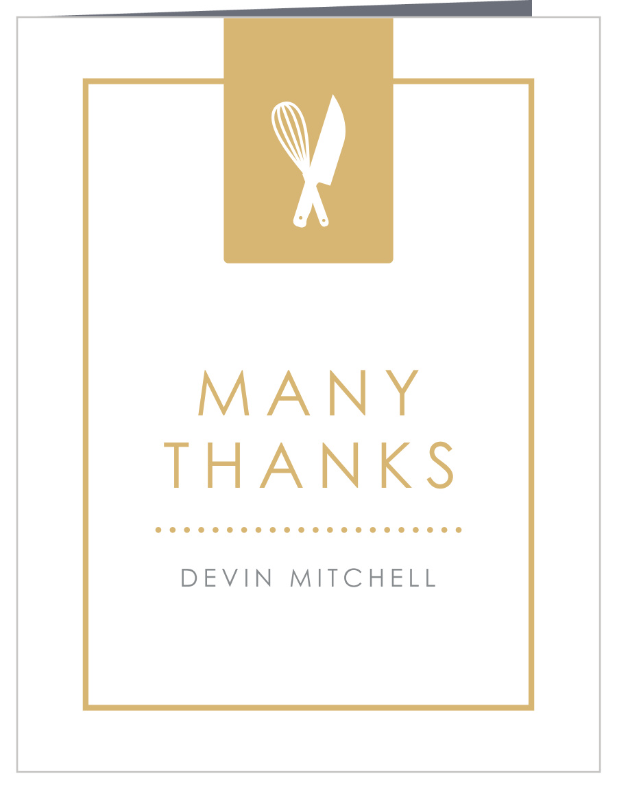 Culinary Cook Graduation Thank You Cards by Basic Invite