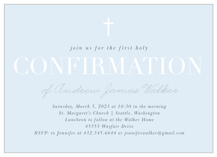 Confirmation Invitations | 15% Off Super Cute Designs