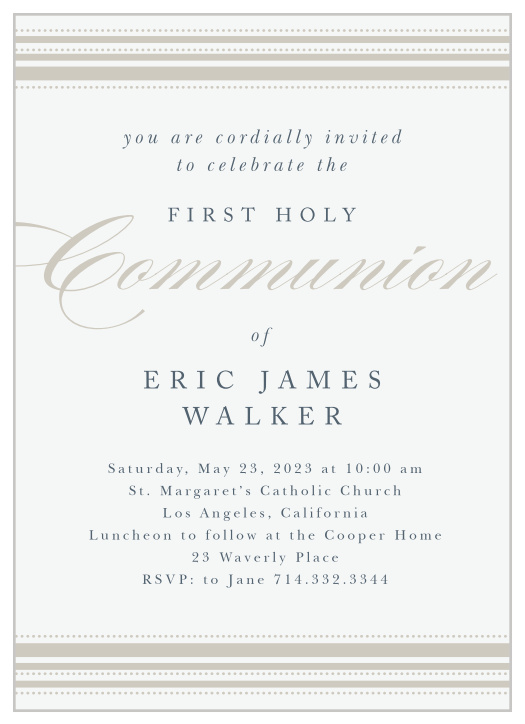 First Communion Invitations | 15% Off Super Cute Designs