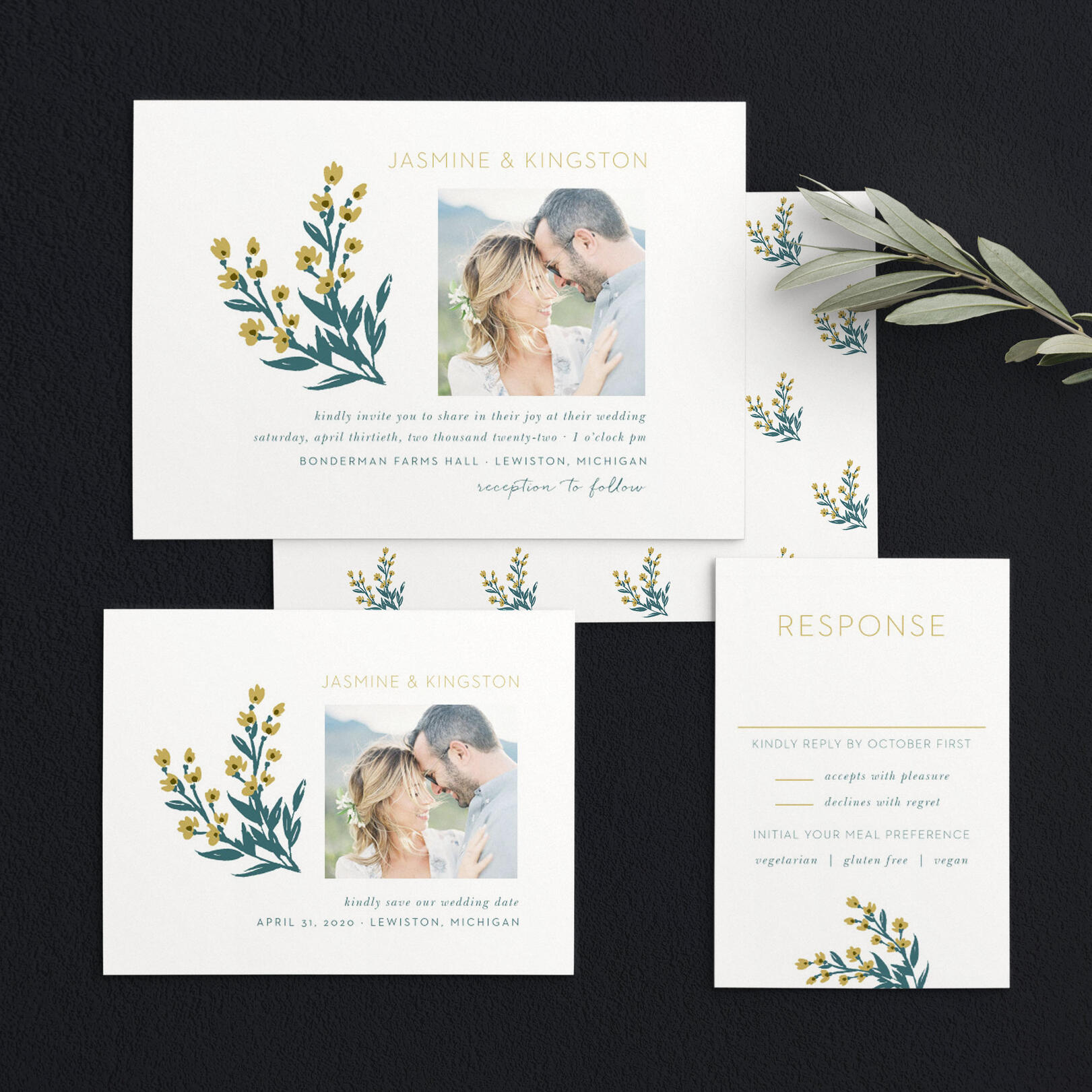 Daisy Daydream Wedding Invitations by Basic Invite
