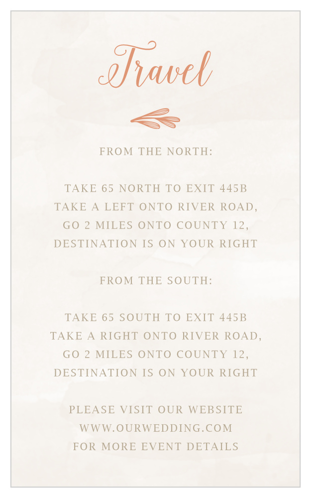 Hexagon Botanicals Direction Cards by Basic Invite