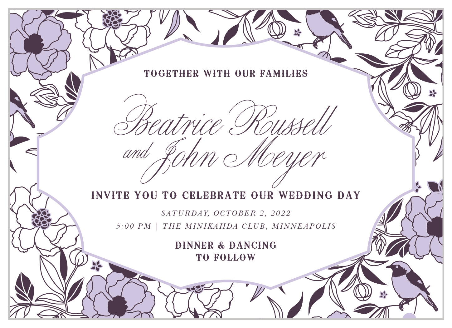 MaeMae's Midge Wedding Invitations by Basic Invite
