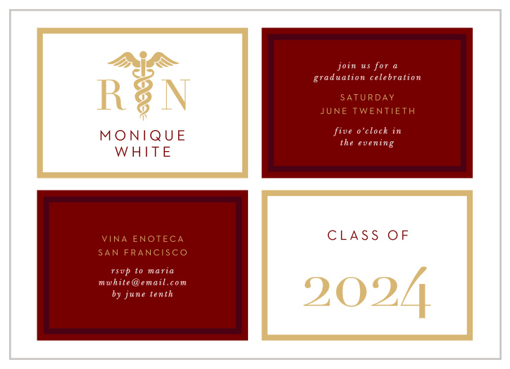 Residency Graduation Announcements & Invitations - Match Your Color ...