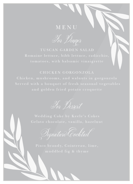Greenery Leaves Clear Wedding Invitations by Basic Invite