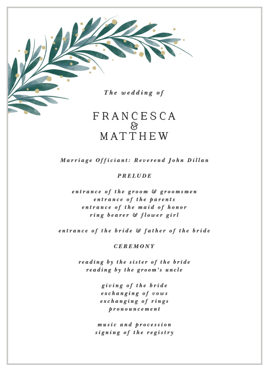 NEW 2023 Wedding Programs | Completely Customizable