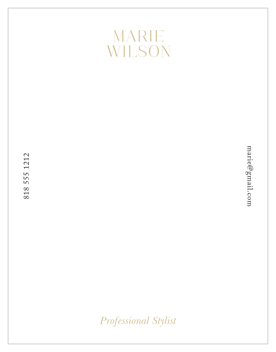 Fashion Stylist Business Stationery by Basic Invite