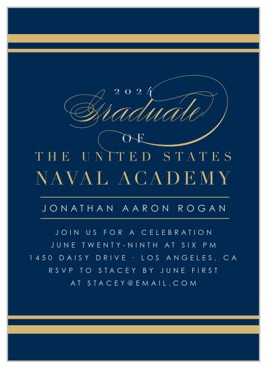 Military Graduation Announcements & Invitations - Match Your Color ...