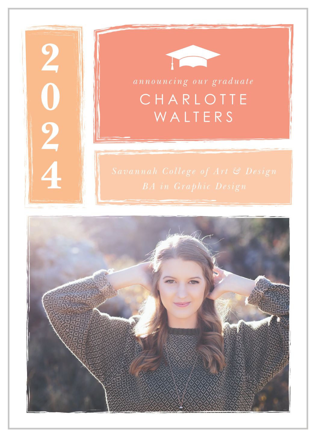 Graphic Design Graduation Announcements by Basic Invite