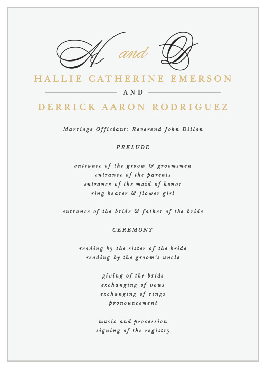 Timeless Classic Wedding Invitations by Basic Invite