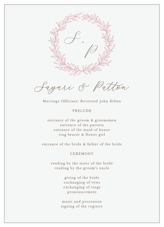 NEW 2023 Wedding Programs | Completely Customizable