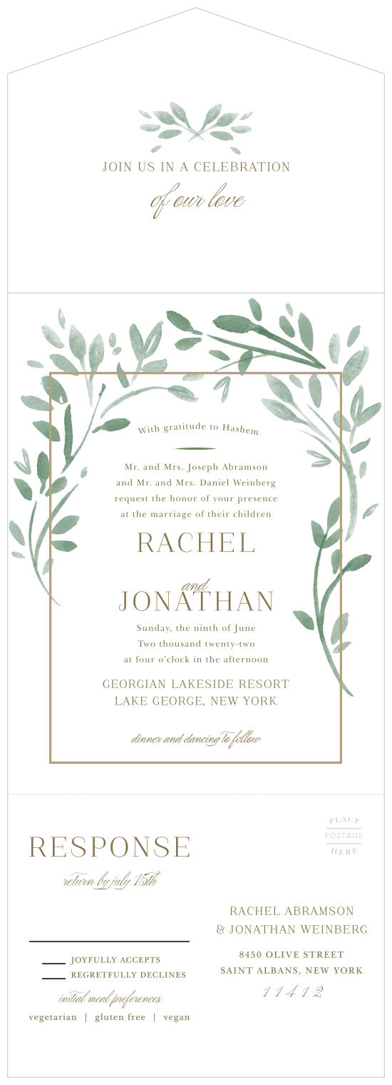 Seal and Send All In One Wedding Invitations | 100+ Designs