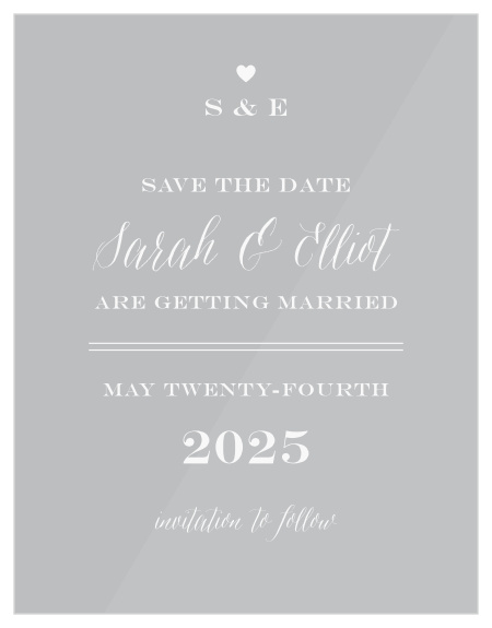 Rustic Chic Save the Date Magnets by Basic Invite