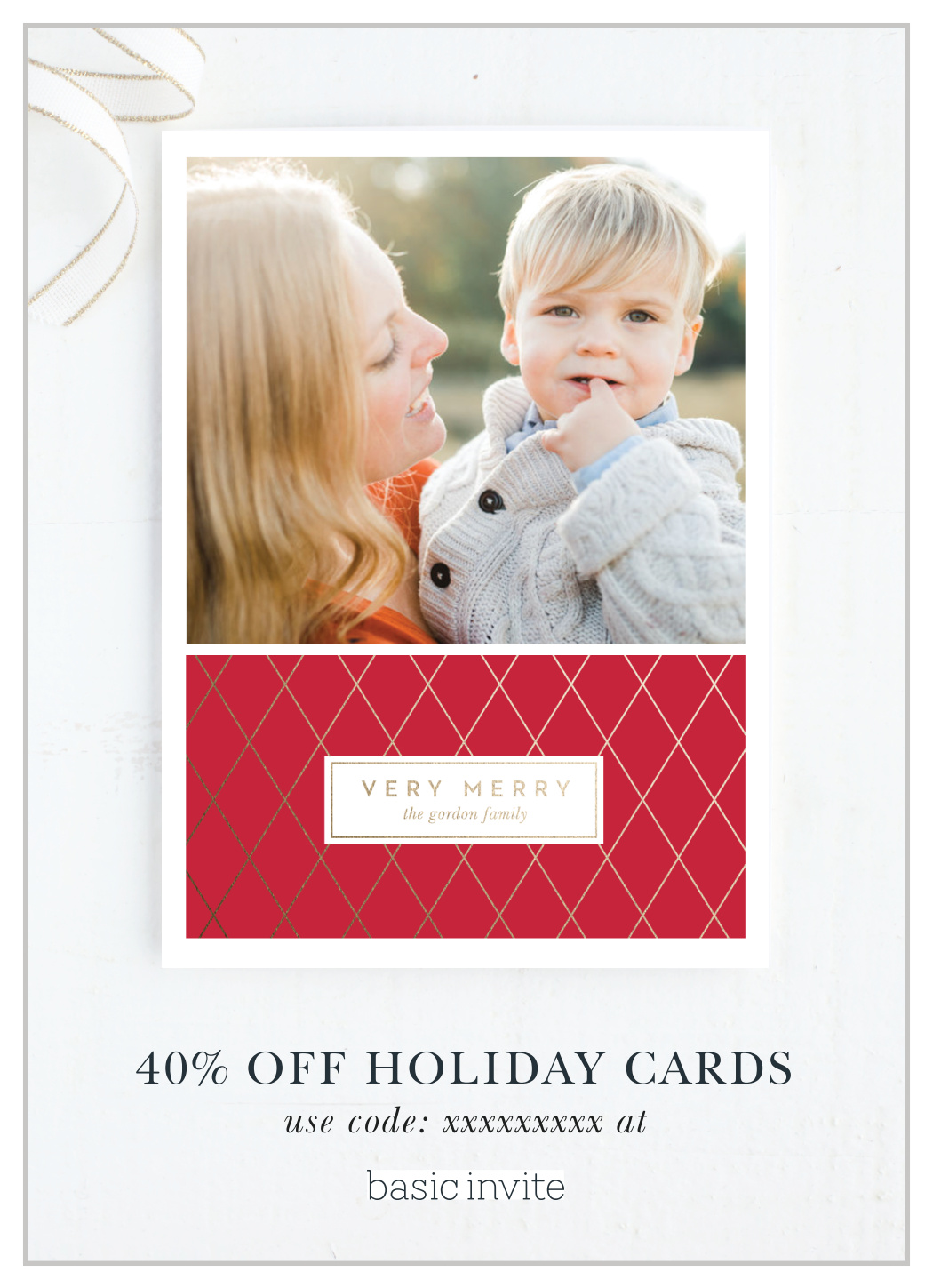 Holiday Pattern Partner Card - Promotional Materials