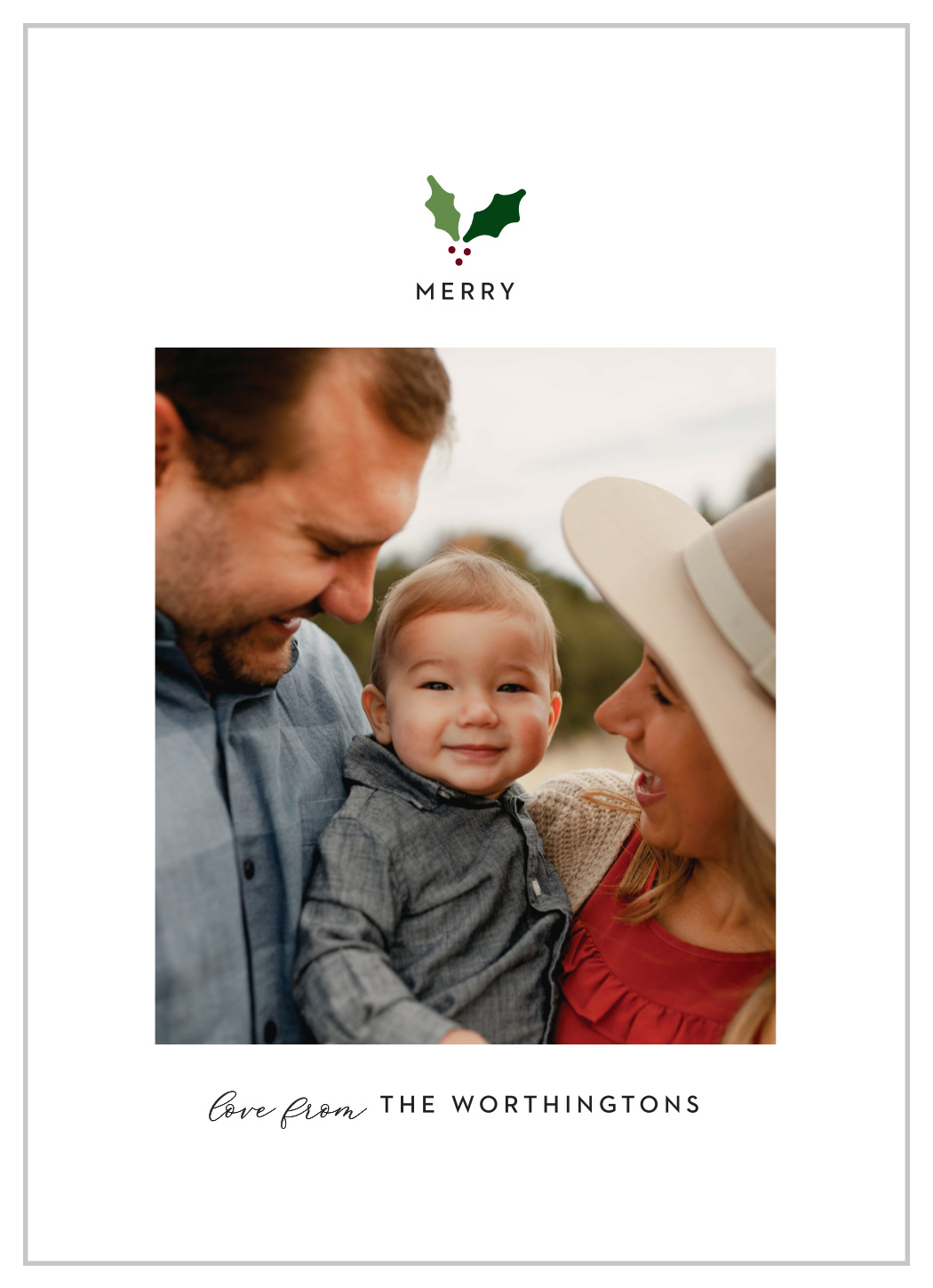 Mini Mistletoe Holiday Cards By Basic Invite