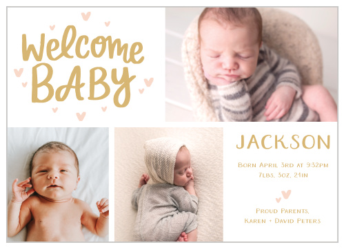 Baby Welcome Birth Announcements by Basic Invite