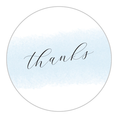 Dye Swash Bridal Shower Stickers by Basic Invite