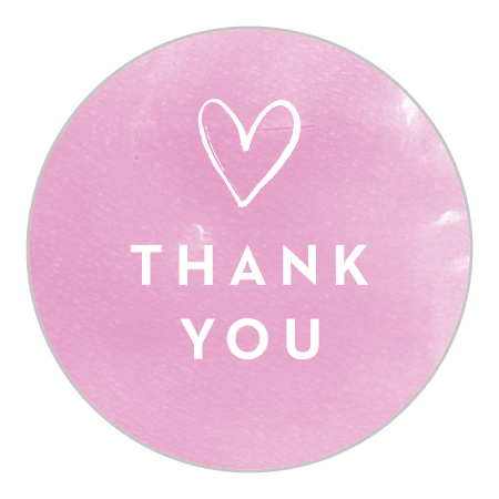 Heart Overlays Bridal Shower Stickers by Basic Invite